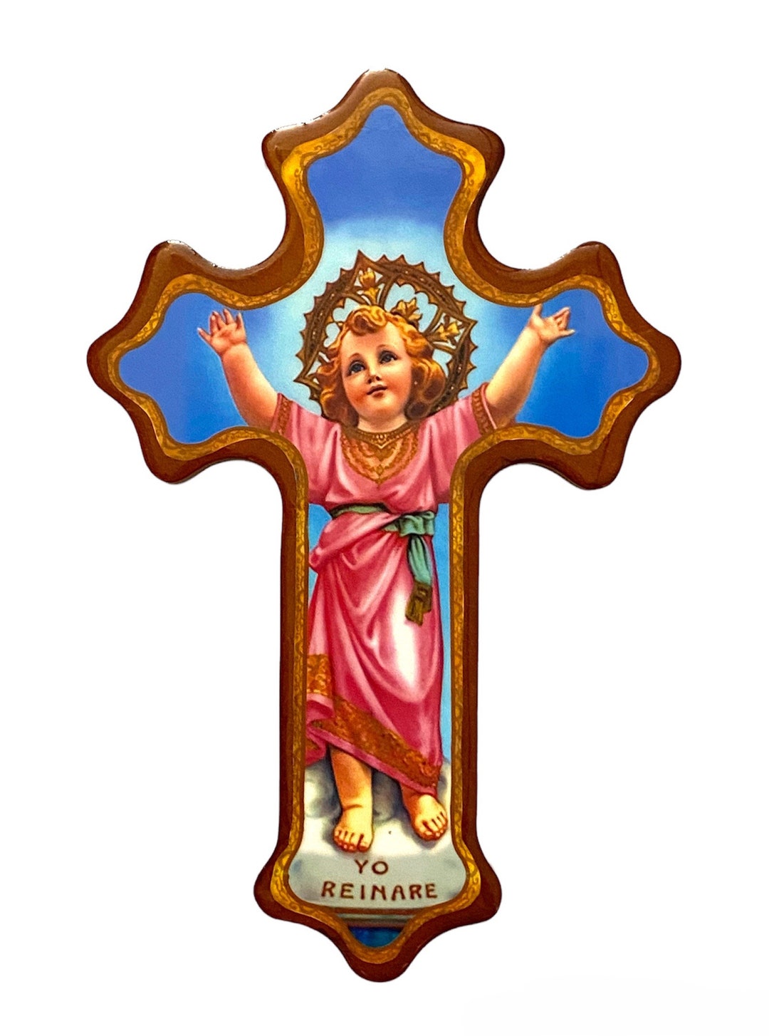 Holy Divine Child Jesus Wooden Wall Cross 9 Inches Home Decor - Etsy