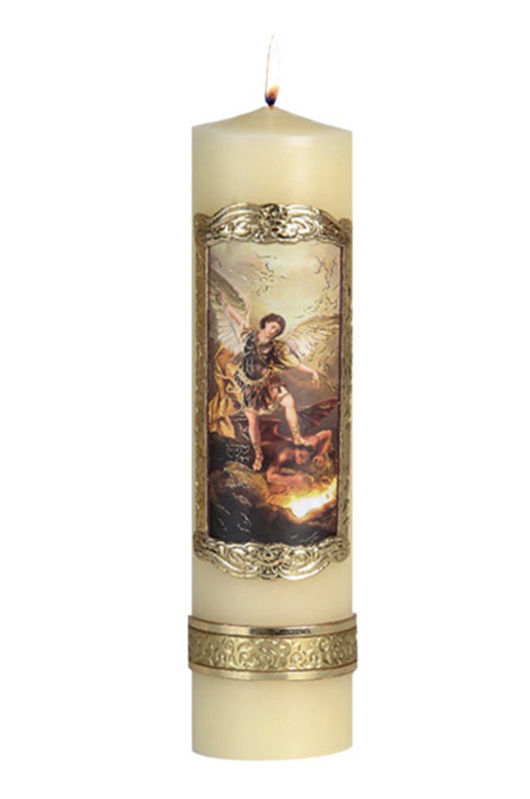 St. Michael Archangel 8 Devotional Candle Paschal Easter Lent Cirio ...