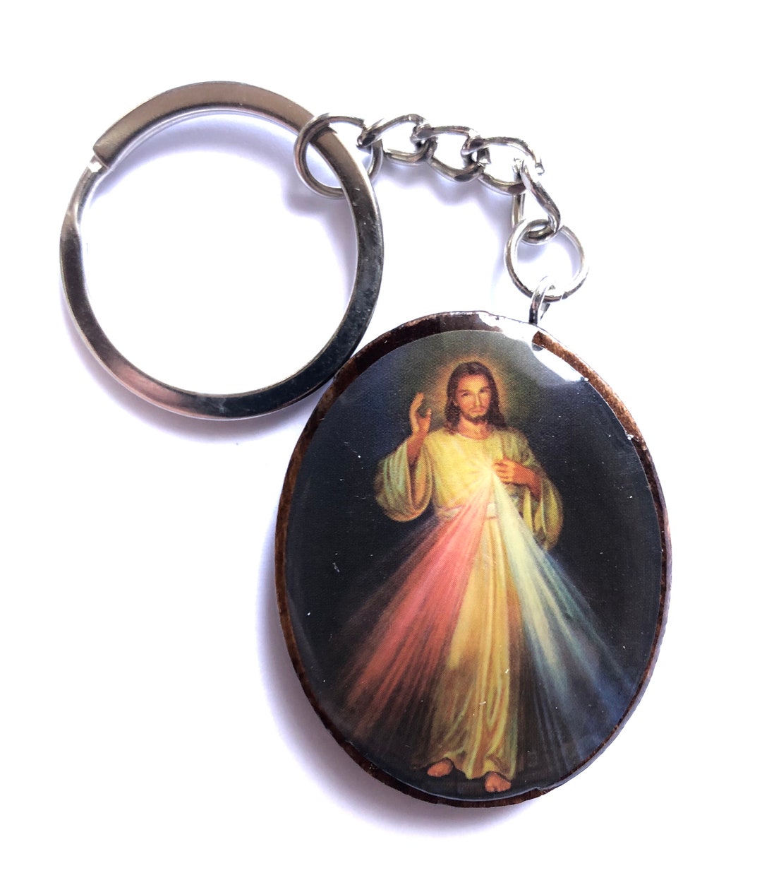 Divine Mercy Jesus Keychain Gift - Etsy