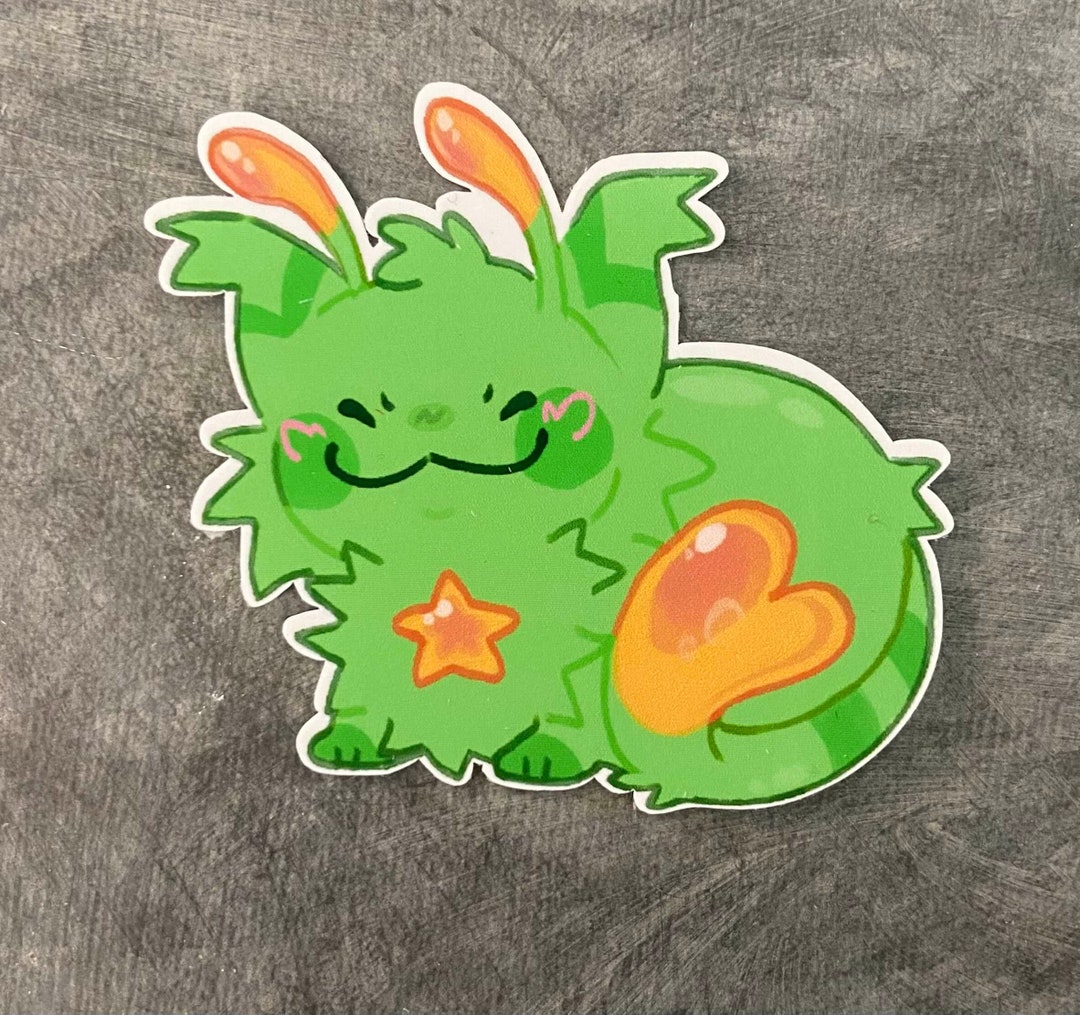 Gnarp Gnarp Gnarpy-alien Kitty Cat Loaf Meme Small Sticker - Etsy