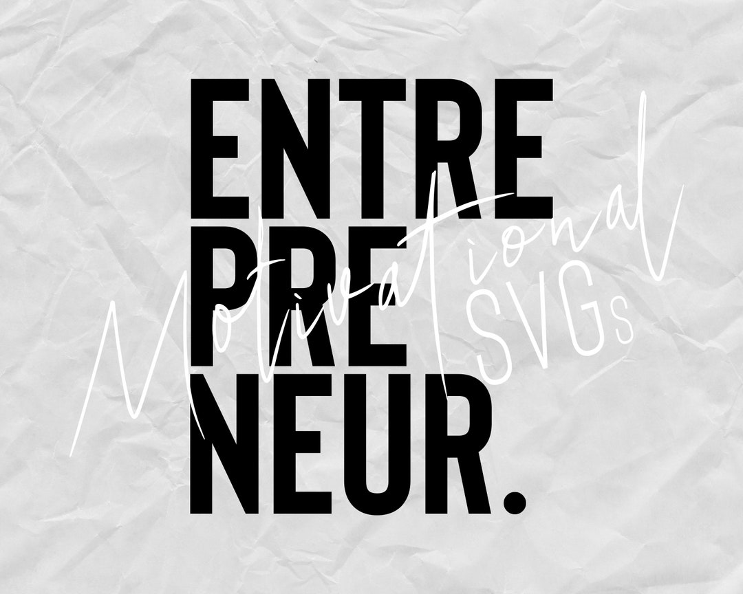 Entrepreneur - Digital File Bundle (svg, Dxf, Eps, Jpg, Png) - Etsy
