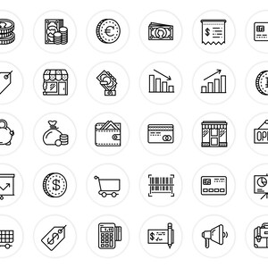 Business Instagram Highlight Covers White, Finance, E-commerce, Money ...