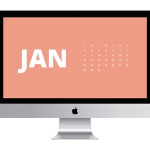 2023 Desktop Wallpaper Monthly Calendars Palette 2, Bundle, Minimal ...