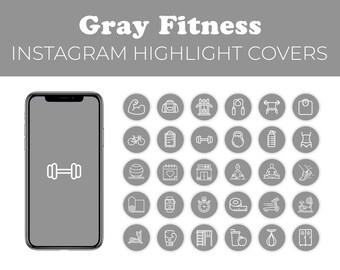 Photography Instagram Highlight Covers Gray Grey - Etsy
