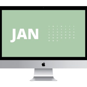 2023 Desktop Wallpaper Monthly Calendars Palette 4 Bundle - Etsy