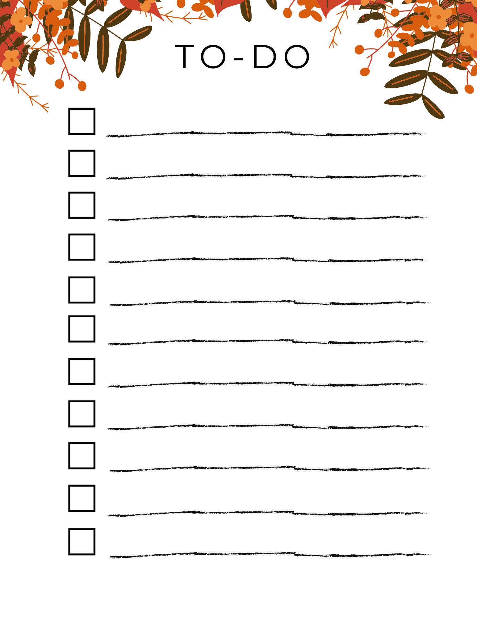 To Do Check List Fall Top Foliage | Etsy