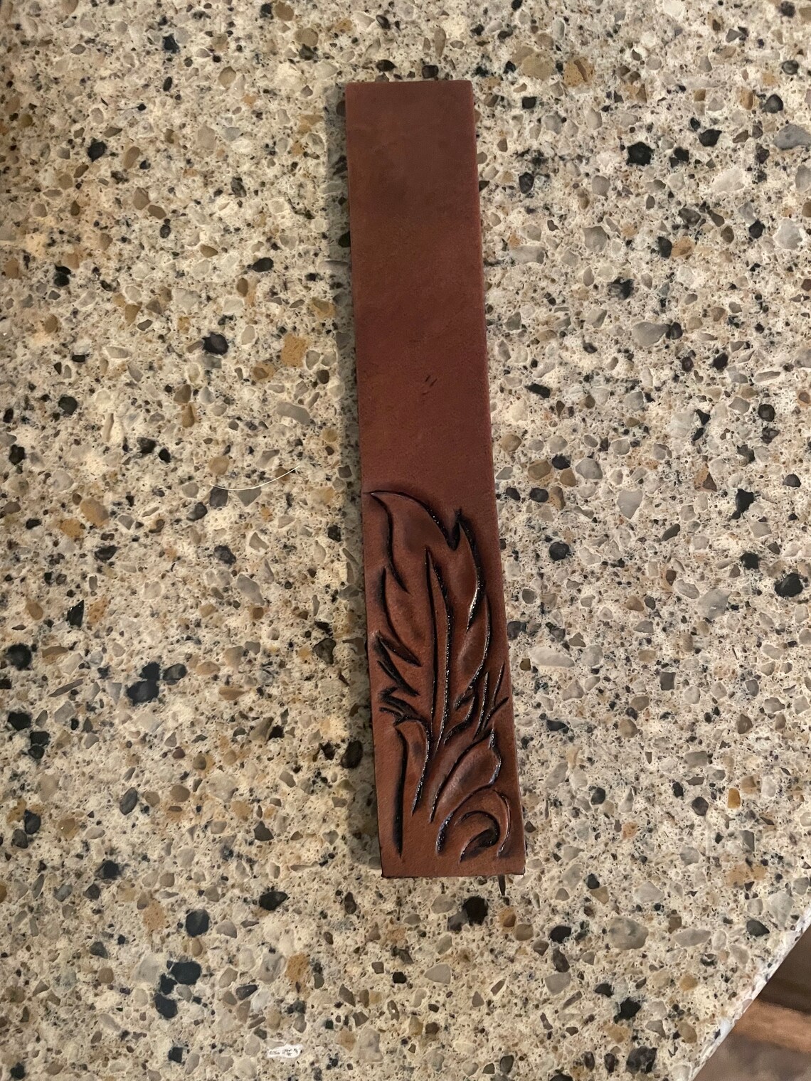 Hand Tooled Leather Bookmark - Etsy