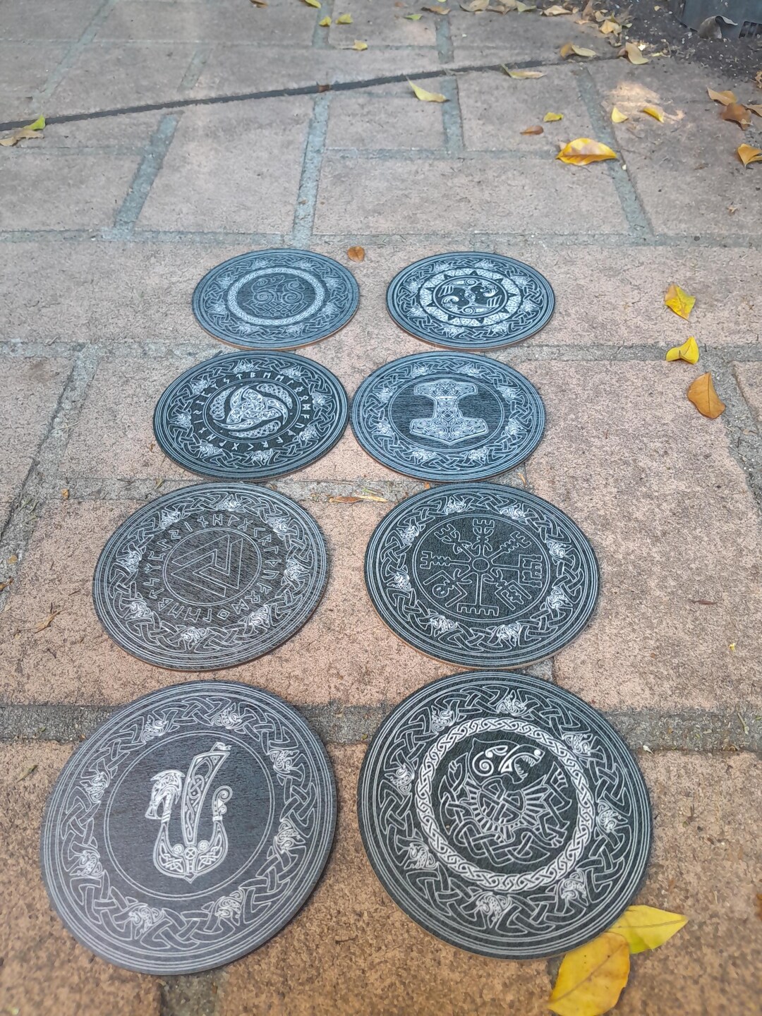 Set of 8 Norse Altar Tiles// Wiccan Alchemy Pagan Tiles - Etsy Australia