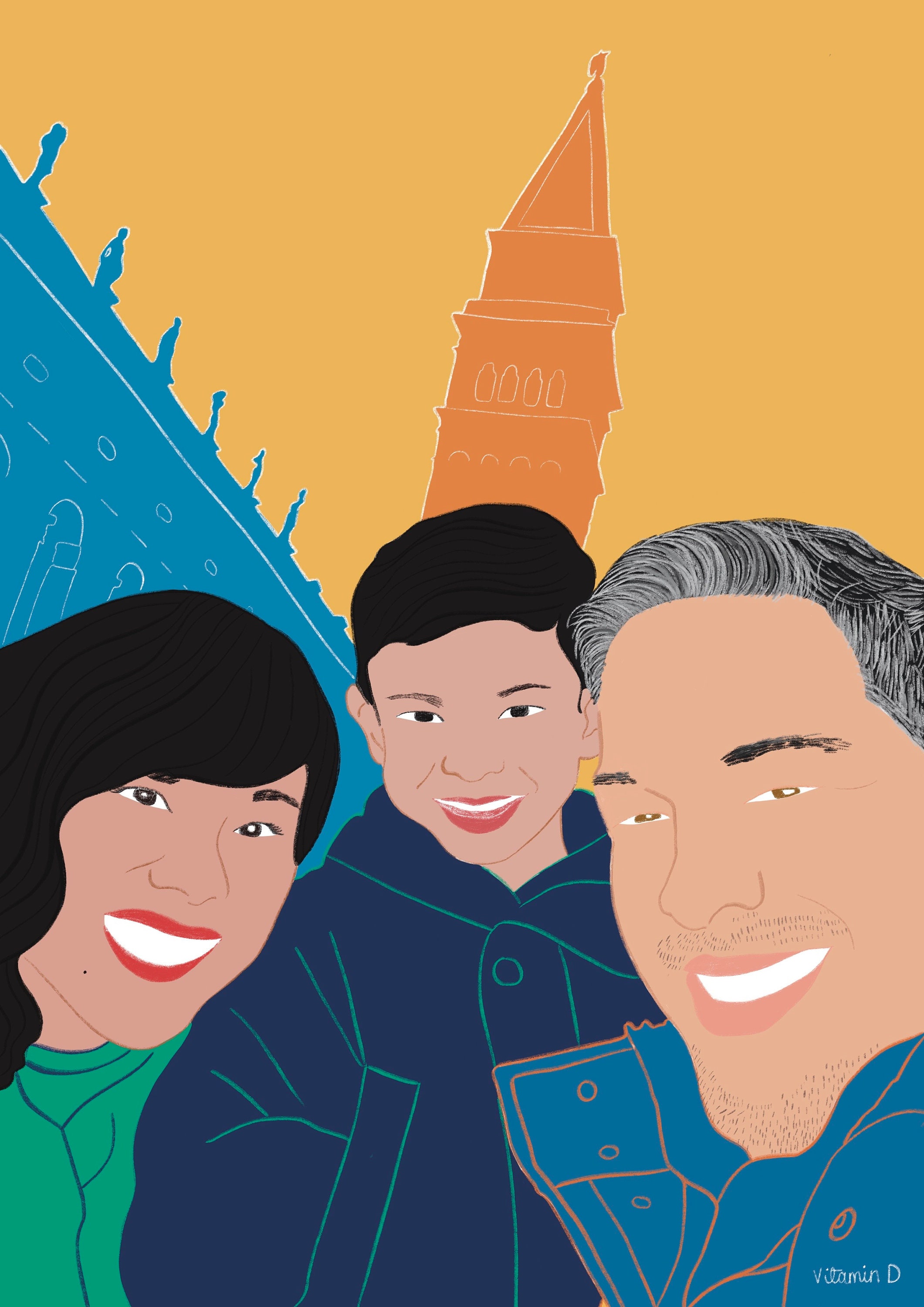 Custom People Portrait Illustration Personalised Gift - Etsy