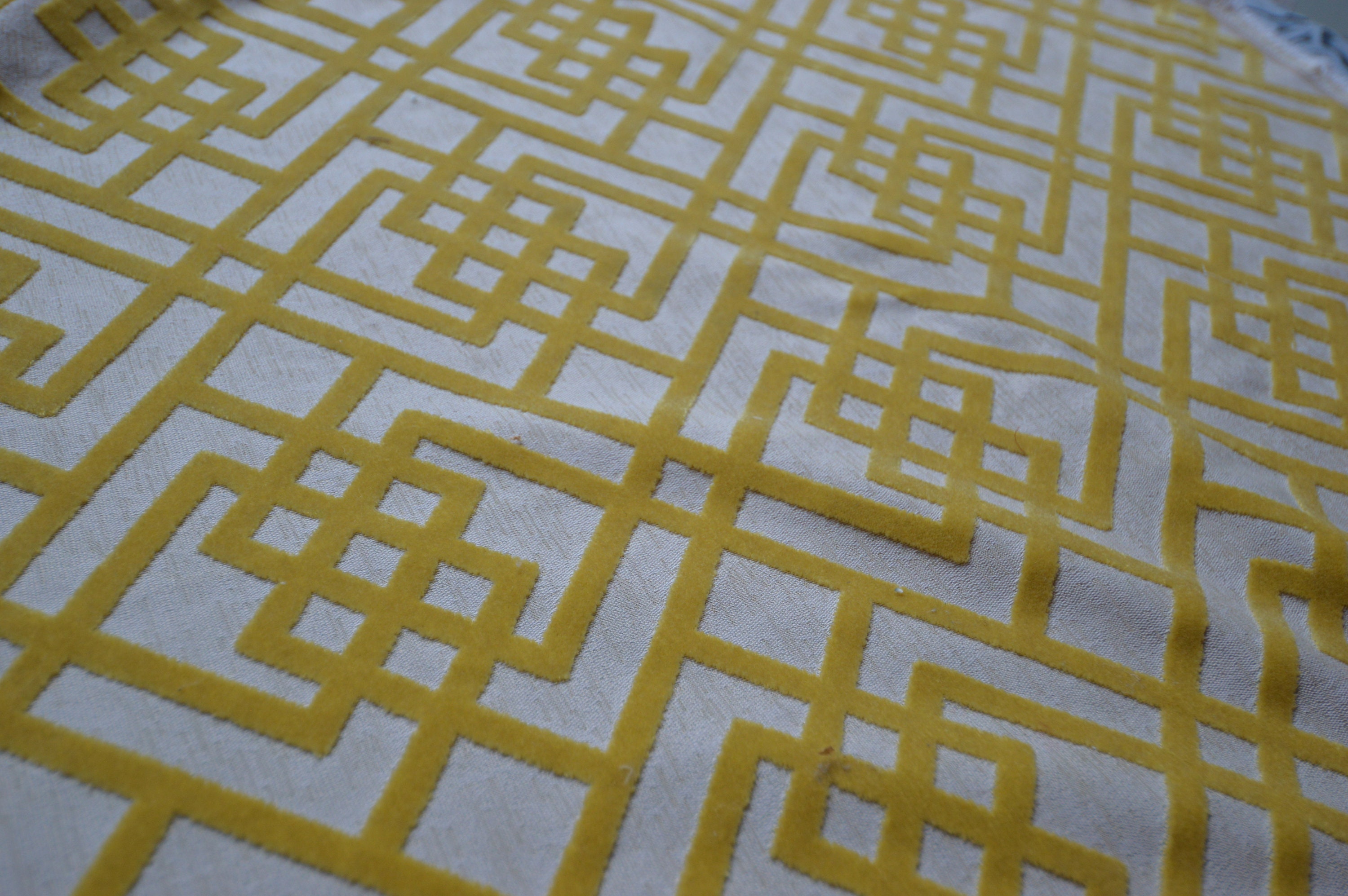 Remnant of Silk Chinese Trellis Fabric - Etsy