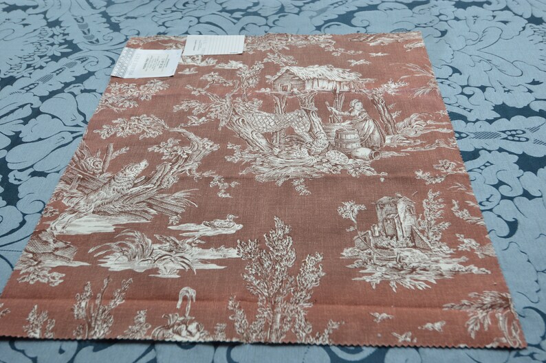 Chocolate Toile De Jouy - Etsy