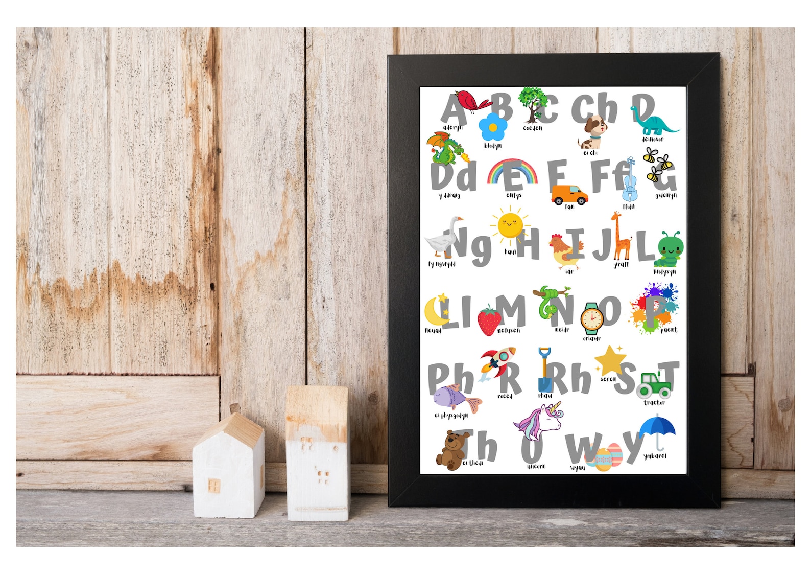 Yr Wyddor Gymraeg - Welsh Alphabet - Etsy