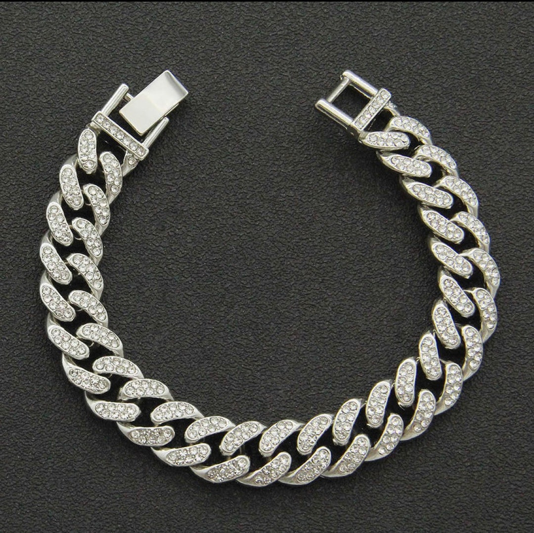 Cuban Link Bling Bracelets - Etsy