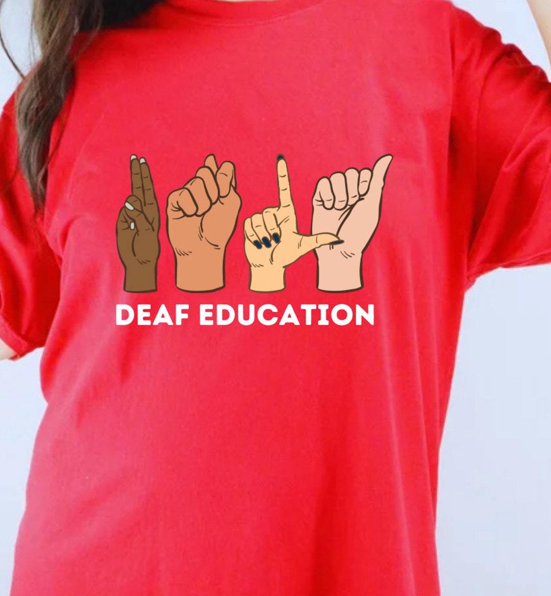 UTLA ASL Deaf Education Shirt - Etsy