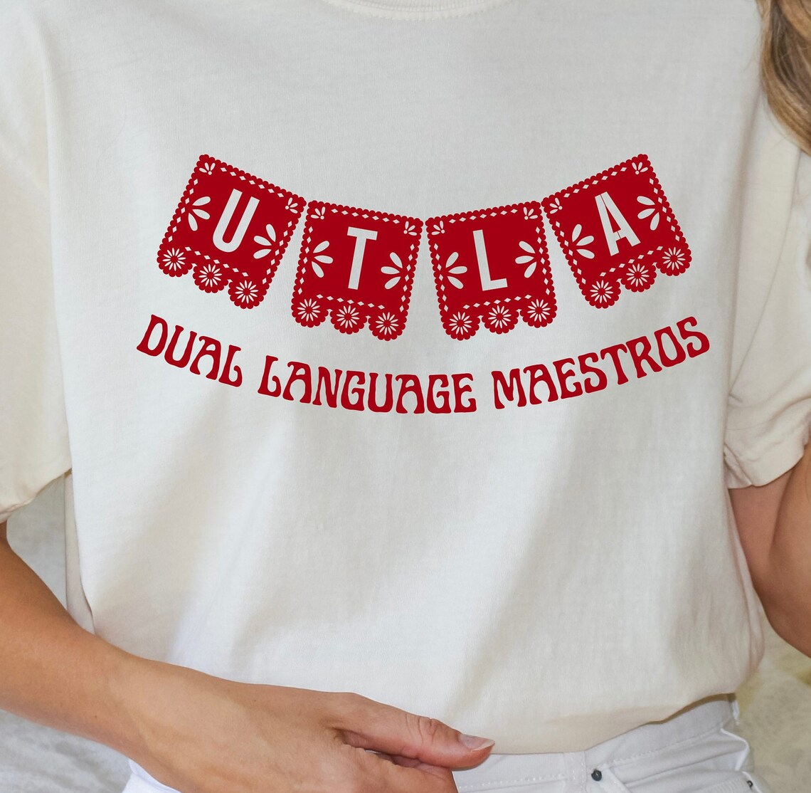 Comfort Colors UTLA Dual Language Maestros Papel Picado Shirt - Etsy