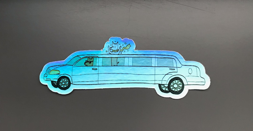 WATERPROOF HOLOGRAPHIC VINYL Sticker: Limo - Etsy