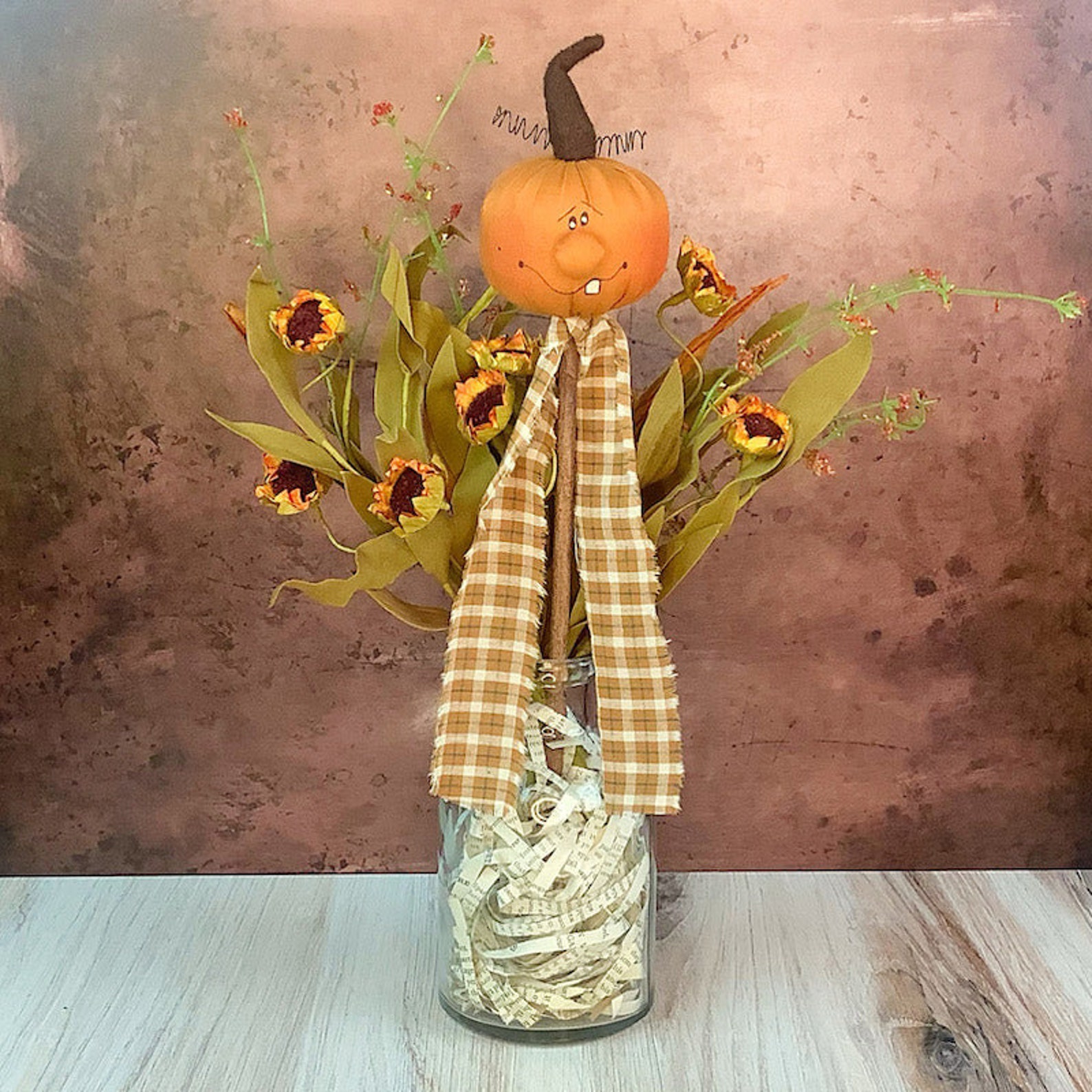 Honey and Me Pumpkin Head Fall Wreath Attachment Wreath - Etsy