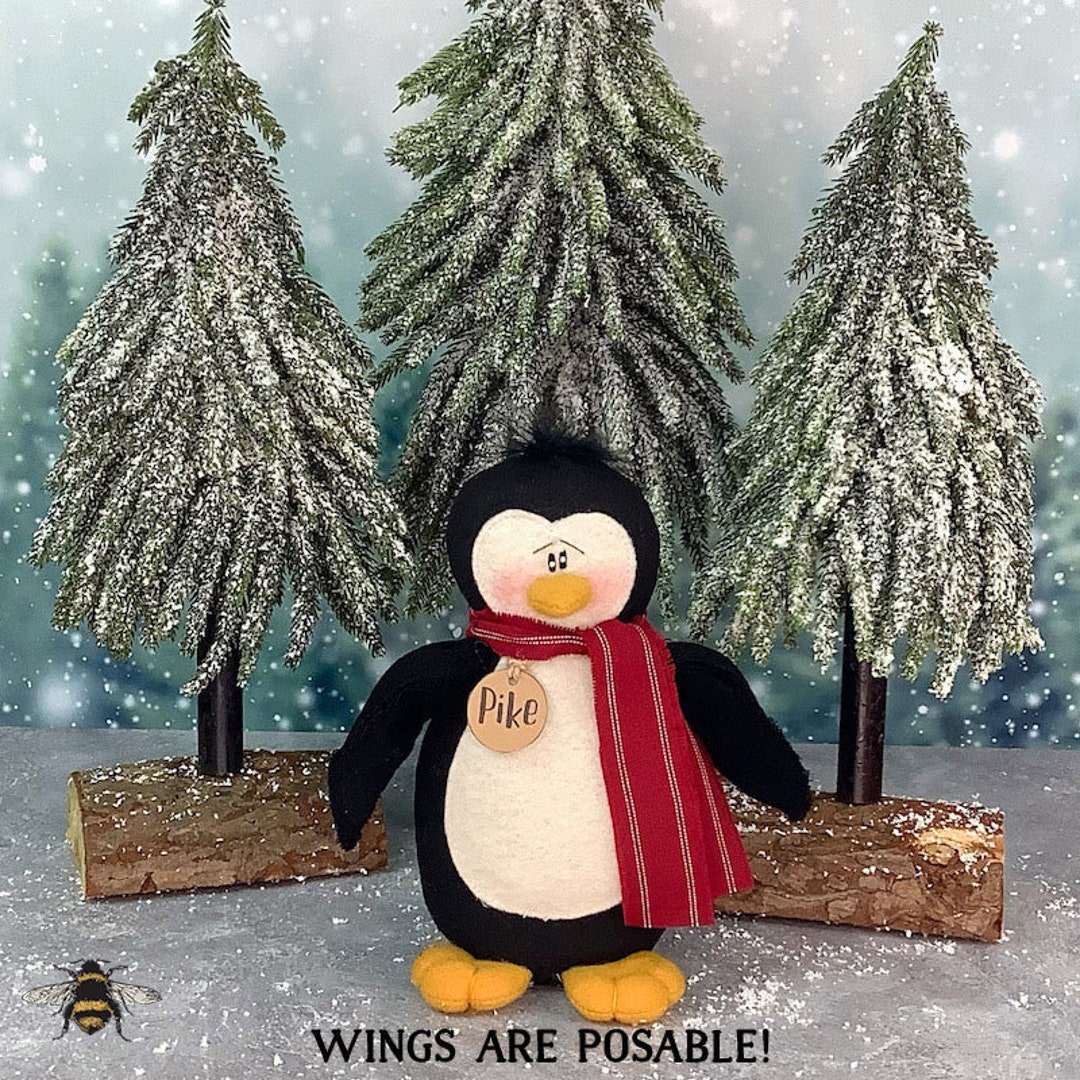 Honey and Me, Penguin Doll, Soft Sculpture Doll, Christmas Penguin ...