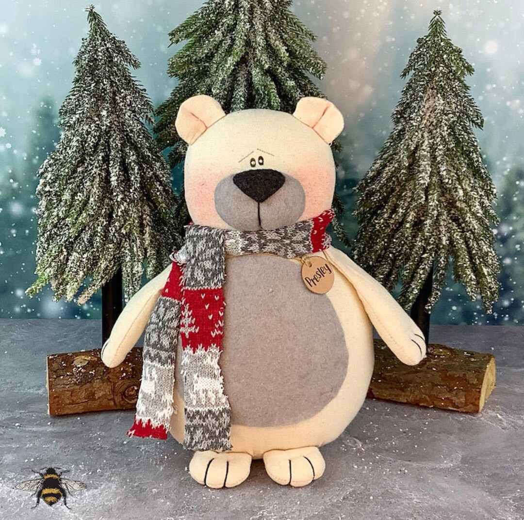 Honey and Me, Polar Bear Doll, Soft Sculpture Doll, Polar Bear ...