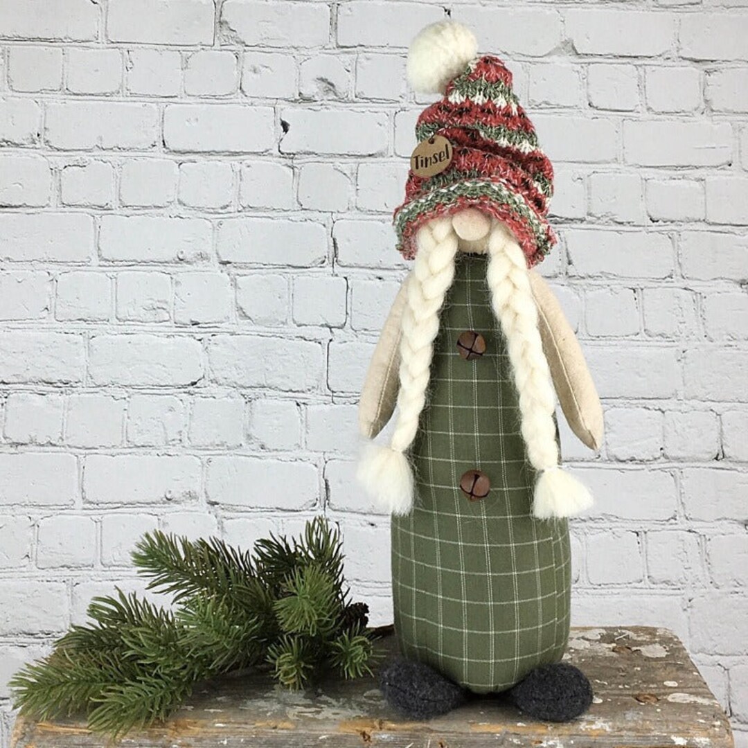 Honey and Me, Christmas Gnome Doll, Gnome With Holiday Hat, Girl Gnome ...