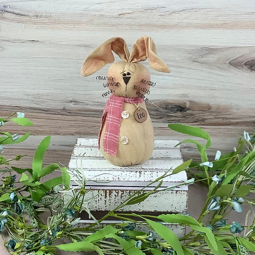Honey and Me, Soft Sculpture Doll, Bunny Plush Doll, Spring Decor for ...