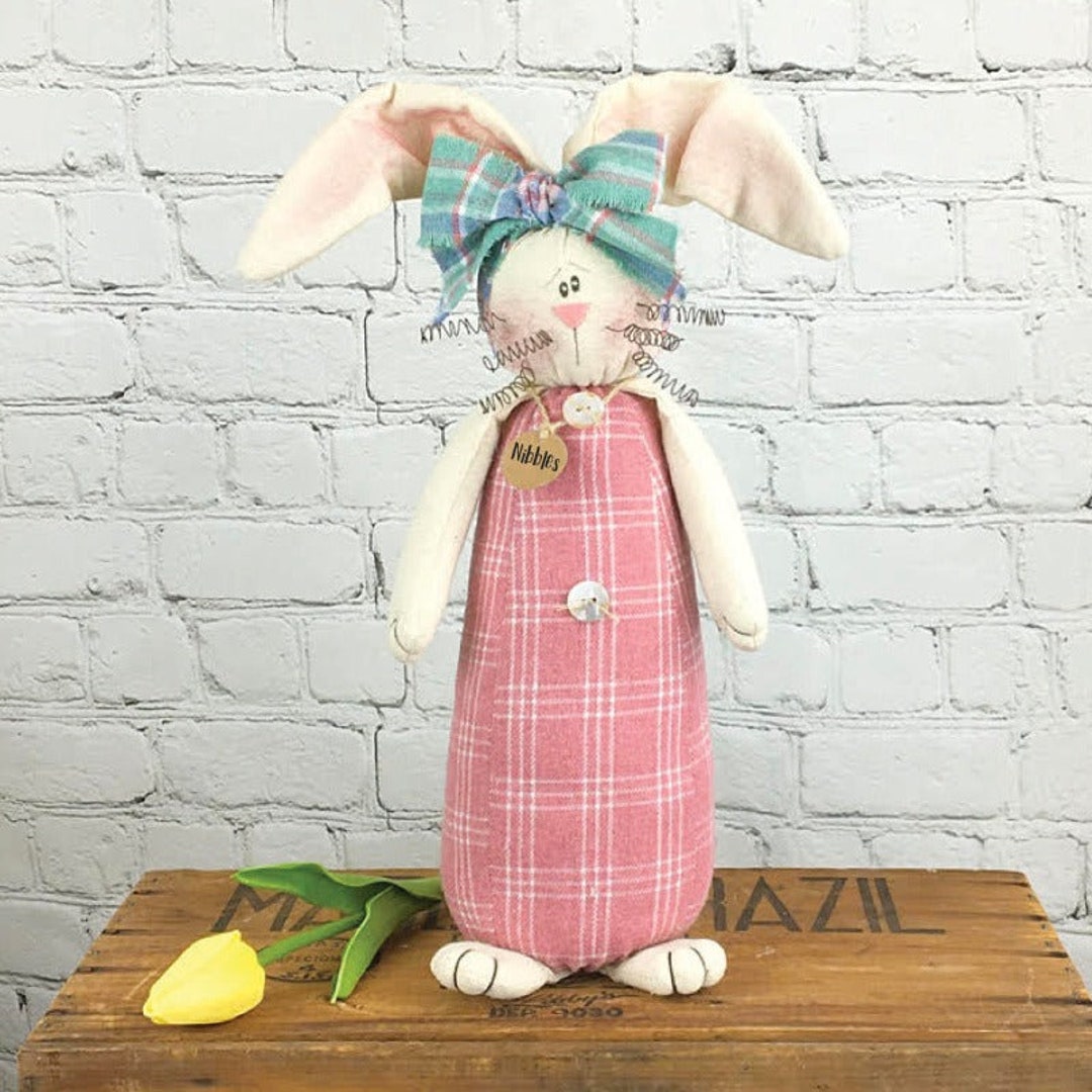 Honey and Me, Soft Sculpture Doll, Bunny Plush Doll, Spring Decor for ...
