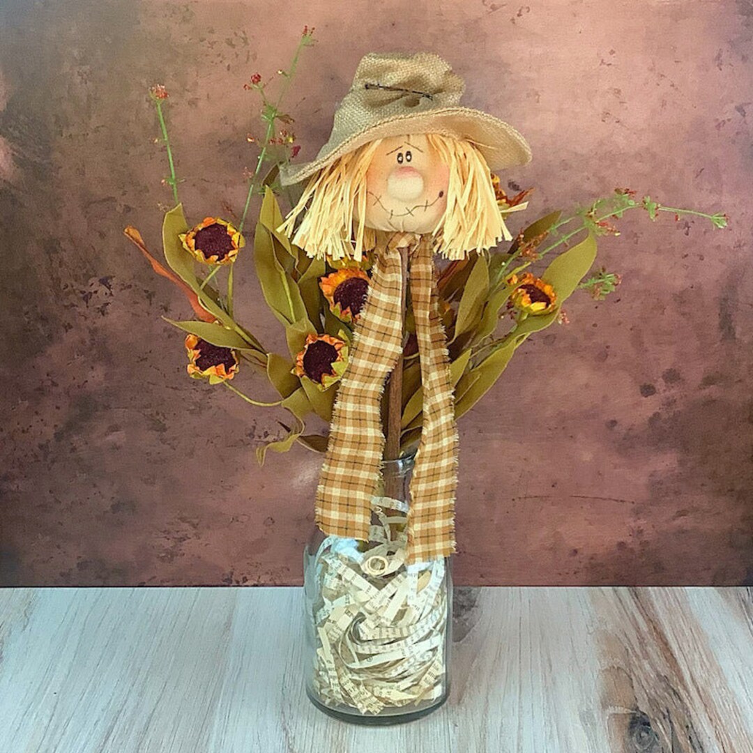 Scarecrow Head Fall Home Decoration: Nostalgic Primitive Style, Soft ...