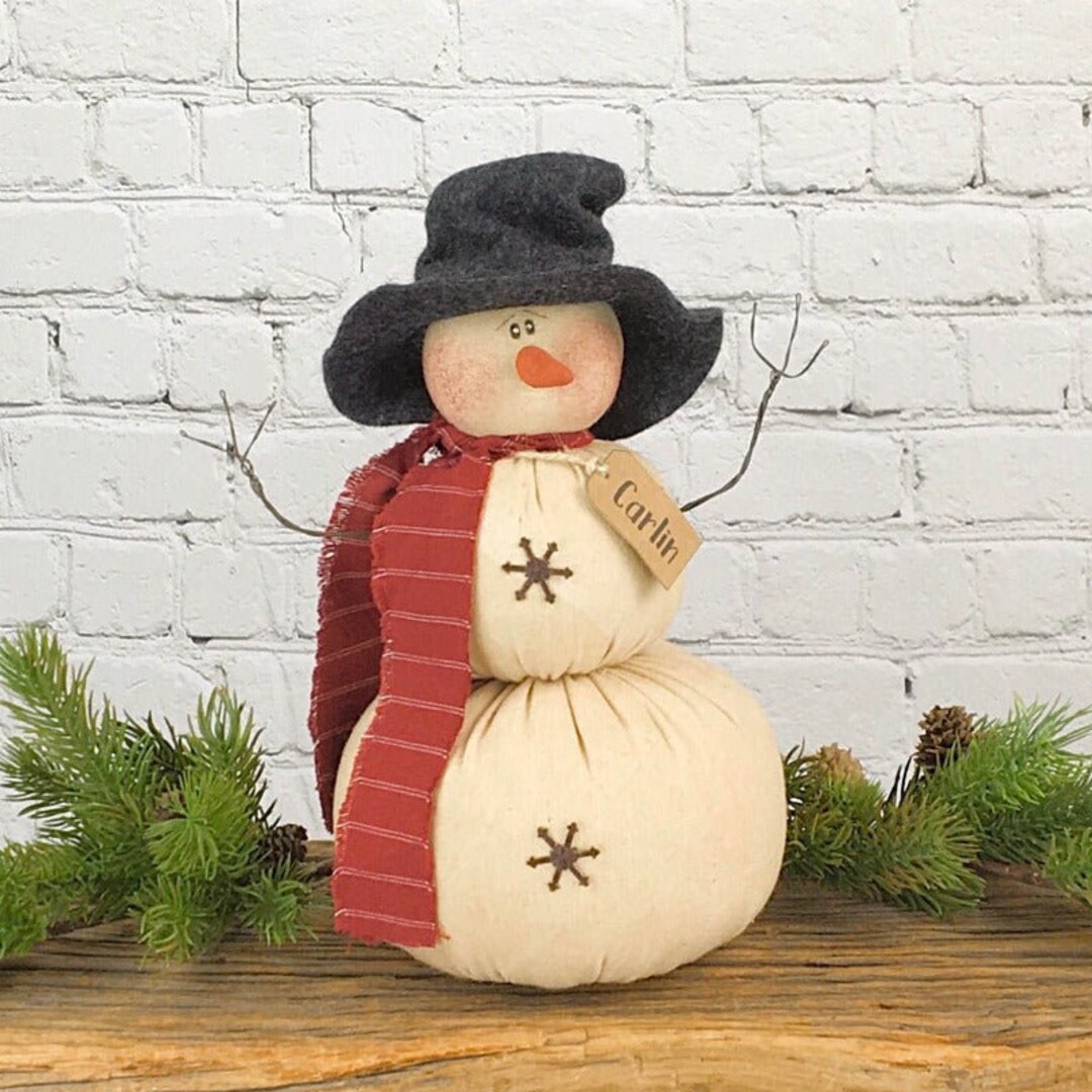 Honey and Me, Top Hat Snowman, Snowman Decoration, Snowman Doll, Soft ...