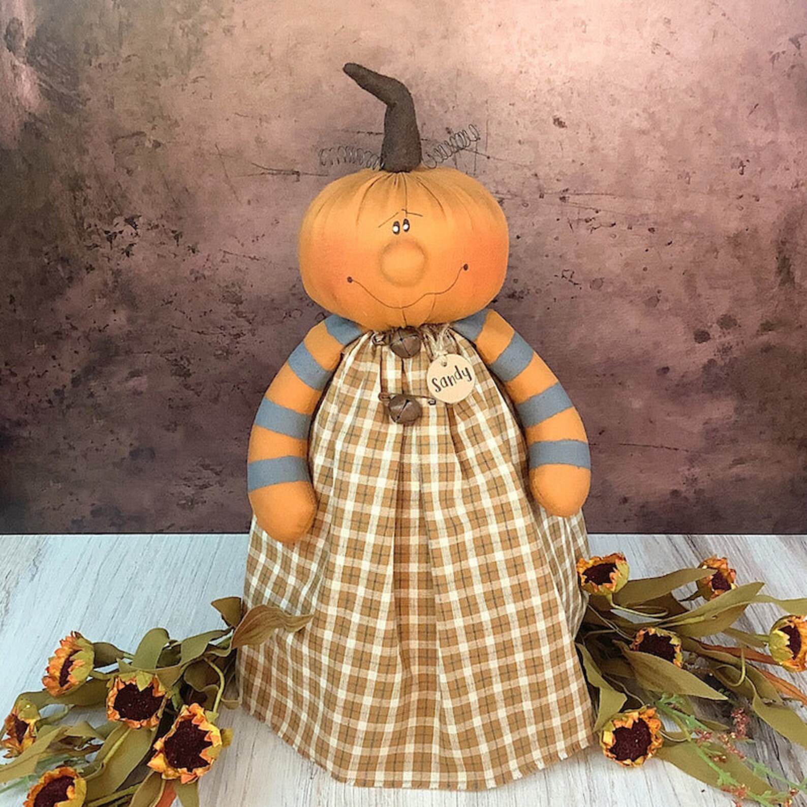 Honey and Me Pumpkin Doll Soft Sculpture Doll Fall - Etsy