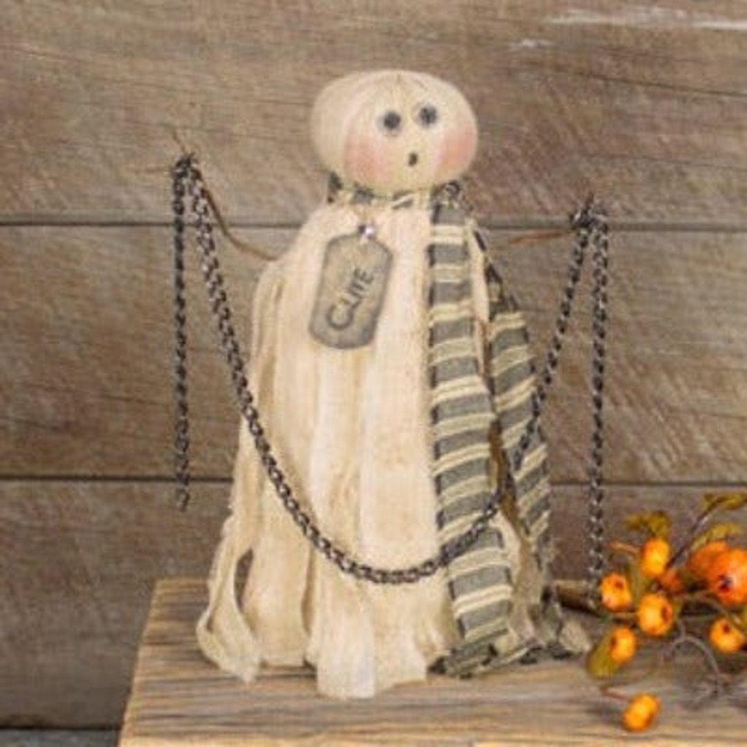 Honey and Me, Primitive Ghost, Soft Sculpture Doll, Halloween Ghost ...