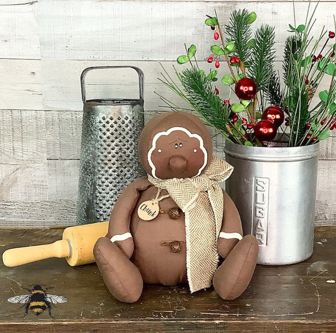 Gingerbread Doll Soft Sculpture: Festive Holiday Charm, Chunk the ...