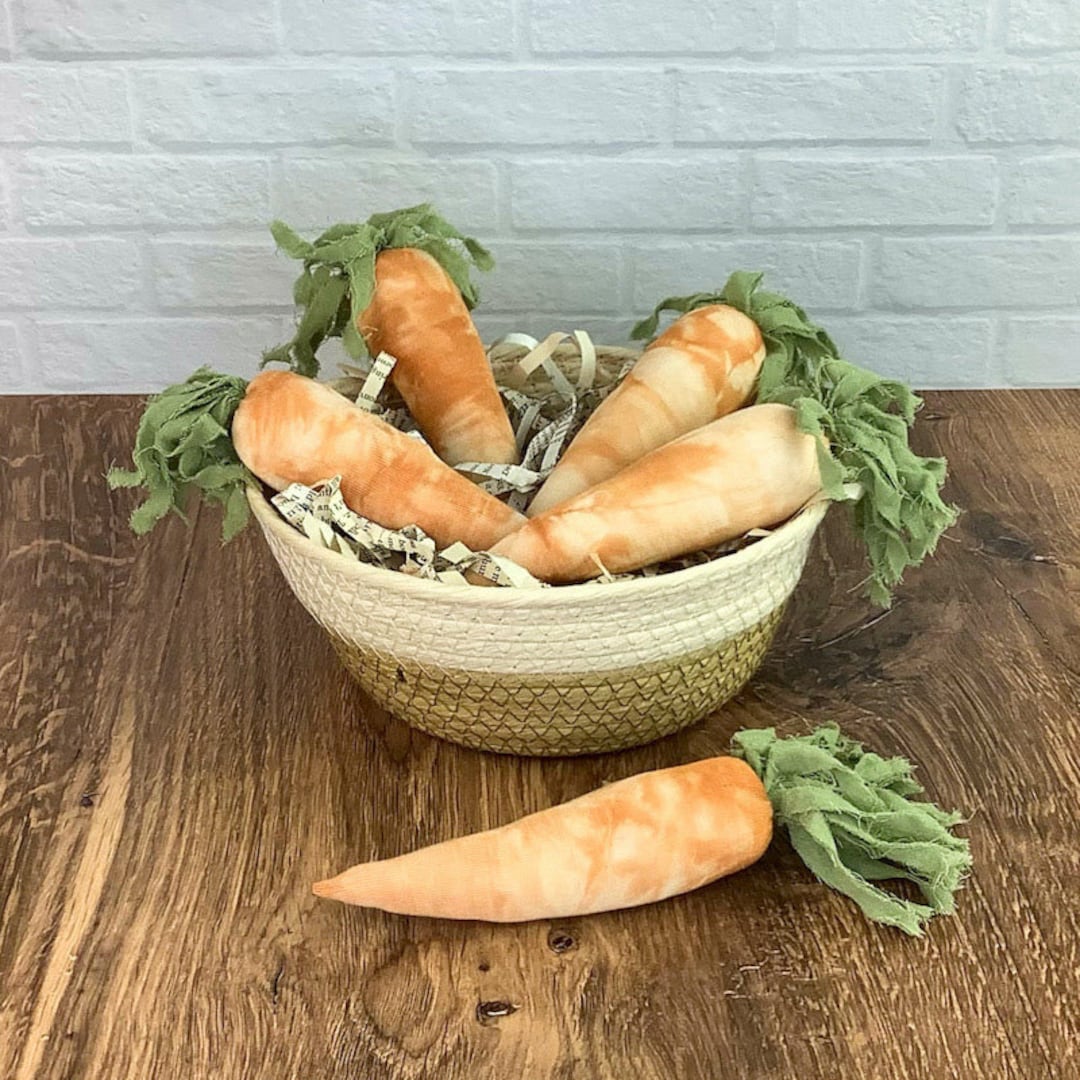 Honey and Me, Carrot Plush, Carrot Decor, Fabric Carrot, Spring Home ...