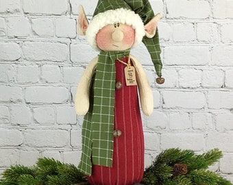 Honey and Me, Christmas Elf Doll, Soft Sculpture Doll, Whimsical ...