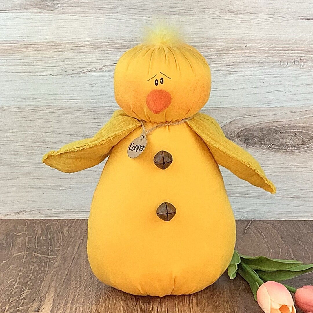 Cooper the Chicklet Soft Sculpture: Whimsical Primitive Textile Art ...
