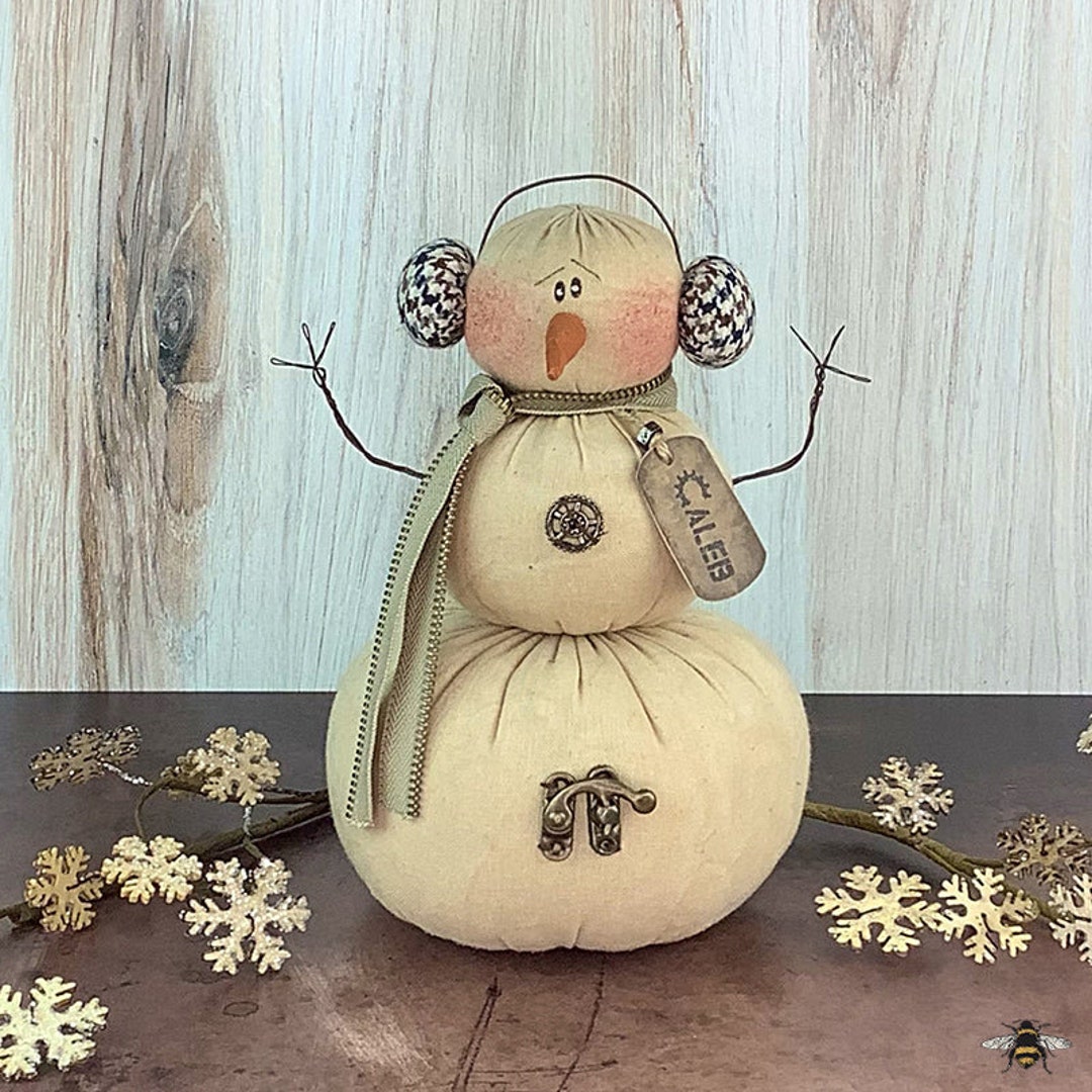 Honey and Me, Snowman Doll, Soft Sculpture Doll, Snowman Decorations ...