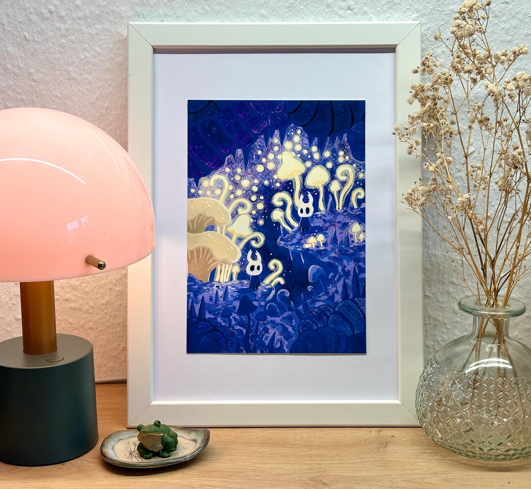 Fine Art Print - Hollow Knight Deep Nest Mushrooms | Fine Art Paper ...