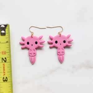 Whimsical Axolotl Delight Earrings Handcrafted Amphibian Jewelry for ...