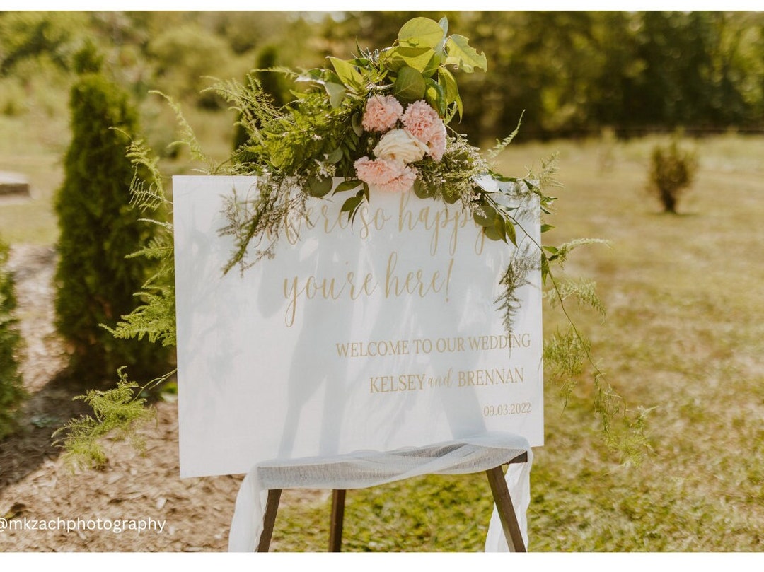 Welcome Ceremony Wedding Sign Template, Calligraphy Wedding Sign ...
