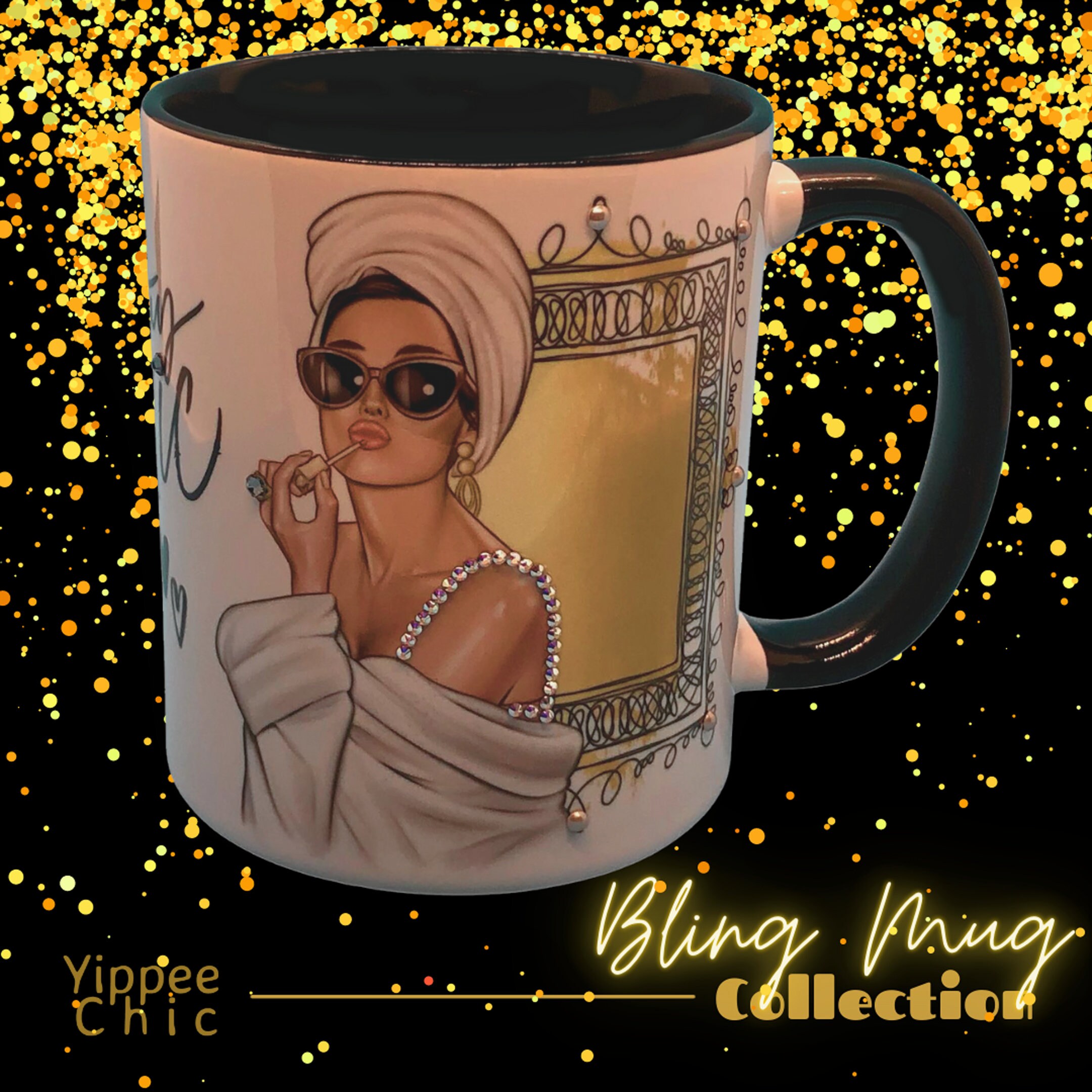 Bling Chic Coffee Mug Flashy Mug Glam Mug Perfect Gift | Etsy