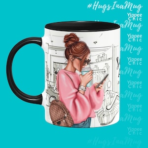 Shopping Coffee Mug Shopaholic Mug Glam Mug Gift for Her - Etsy