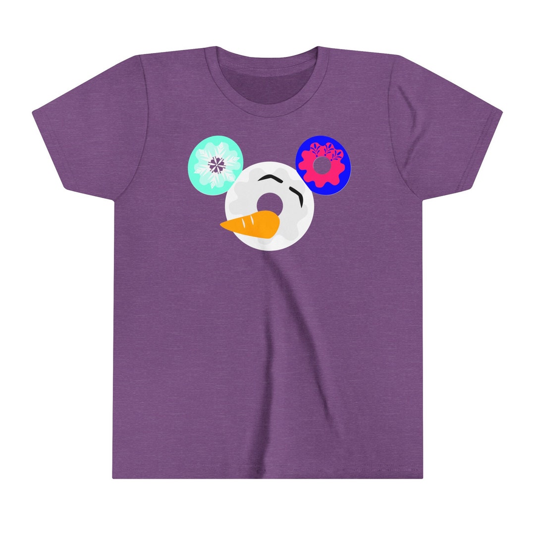Disney Frozen Themed Olaf Donut Youth T-shirt Going to Disney Shirt - Etsy
