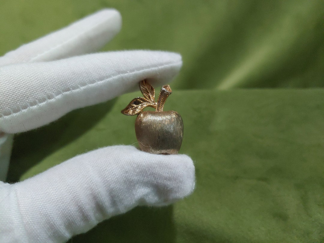 Avon Gold Tone Apple Pin - Etsy