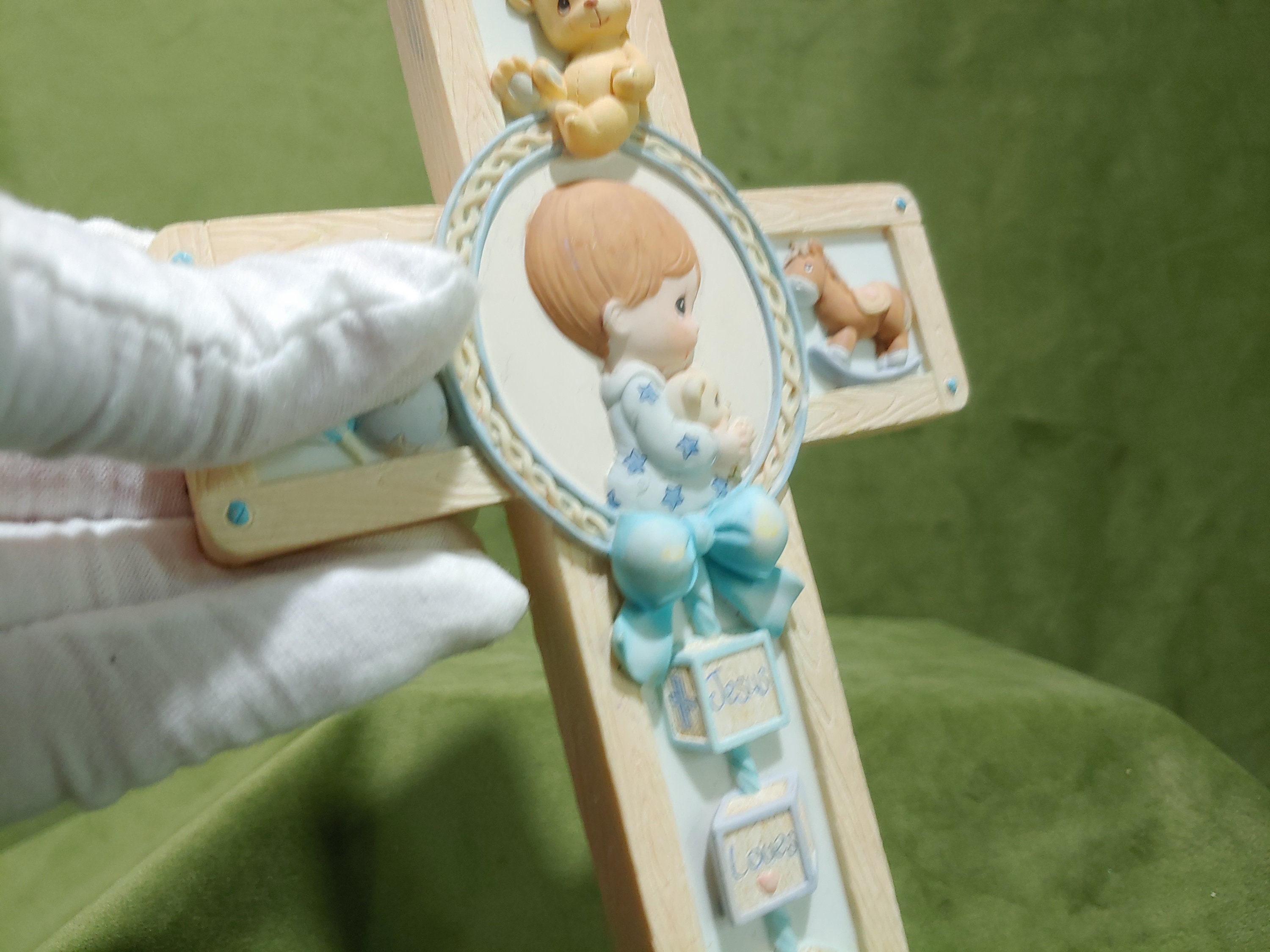 Enesco Precious Moments Jesus Loves Me Cross - Etsy