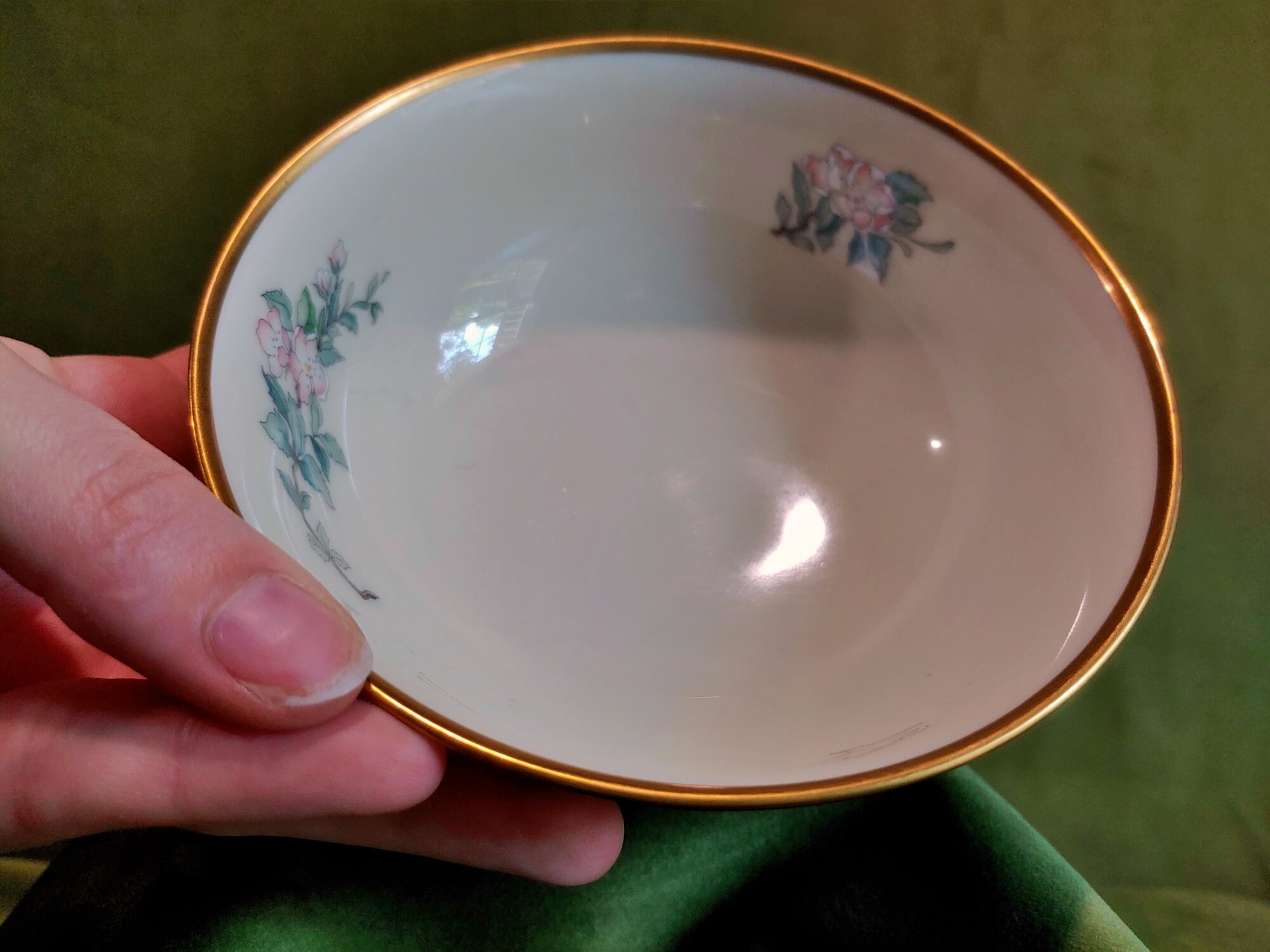 Lenox Serenade Pattern Footed Bowl With 24k Gold Trim - Etsy