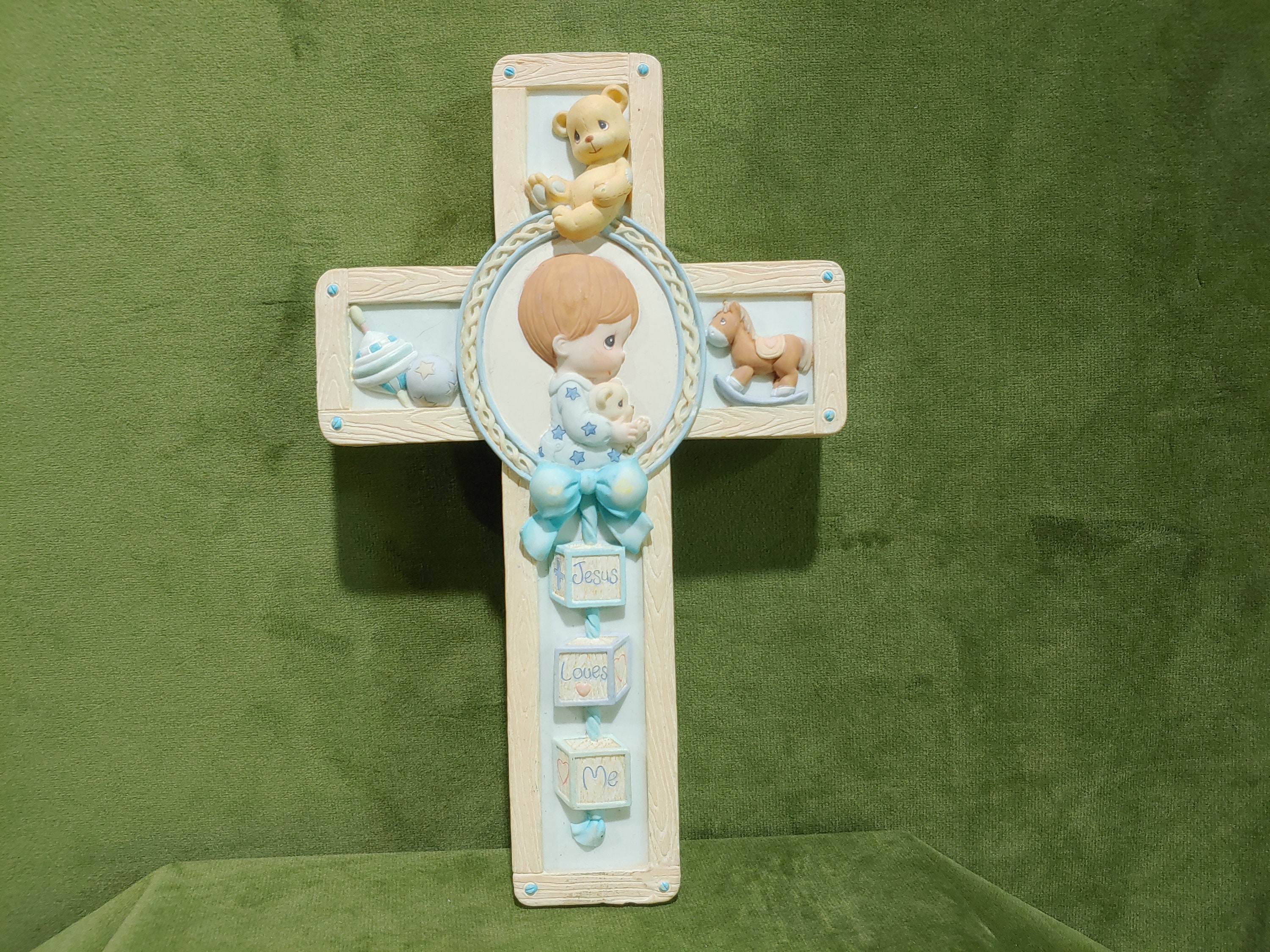 Enesco Precious Moments Jesus Loves Me Cross - Etsy