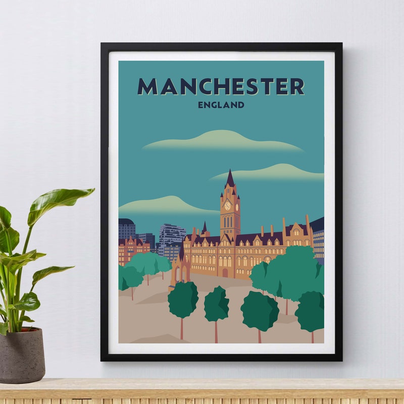 Manchester Print - Etsy UK