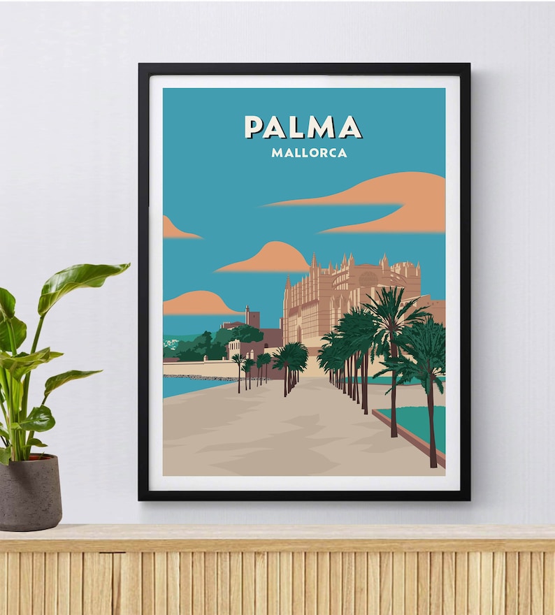 Palma Print, Mallorca Poster - Etsy