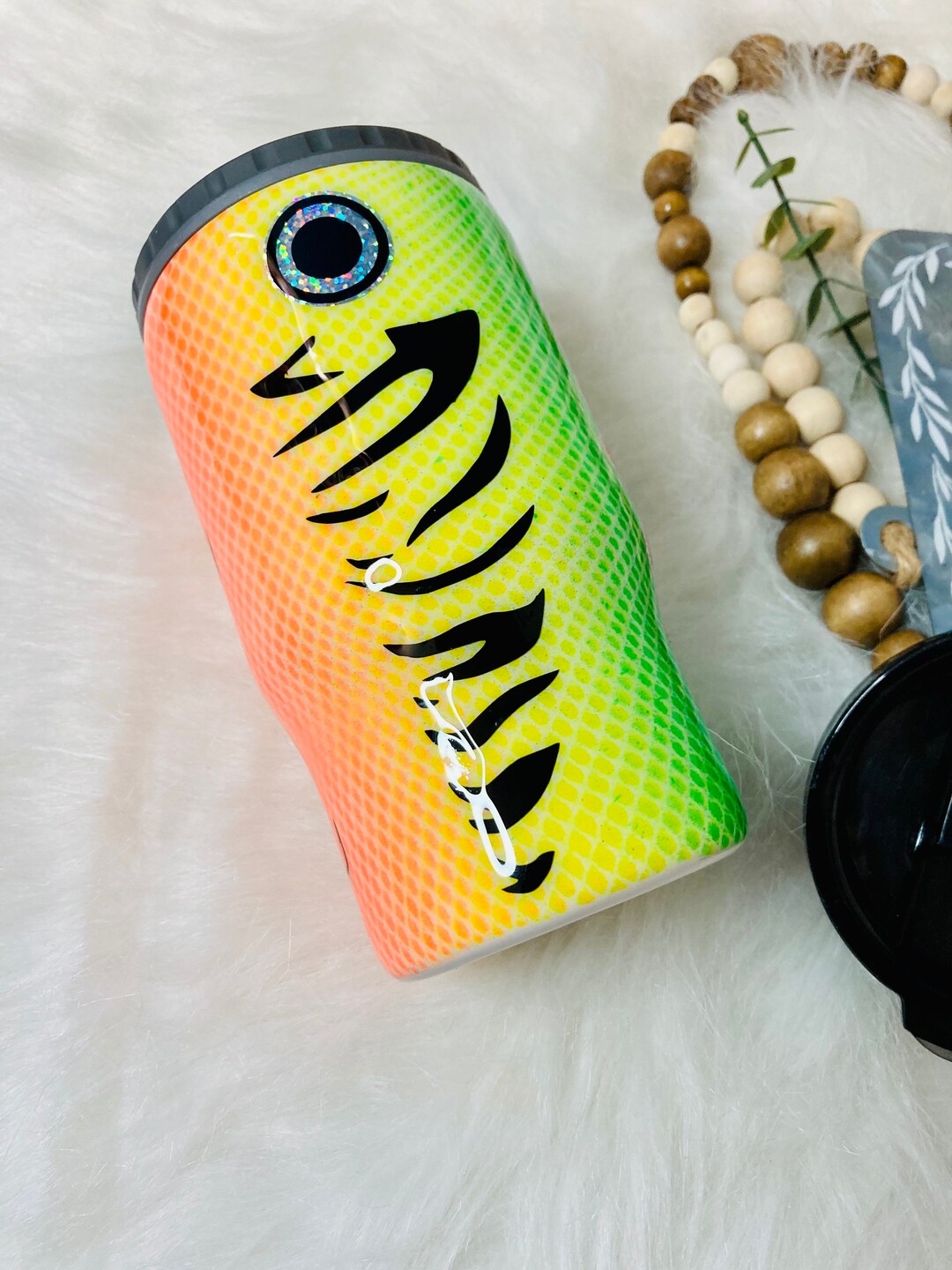 Fishing Lure, Fishing, 20 Oz. / 30 Oz. Skinny or Curvy Tumbler/cup/ 4 ...