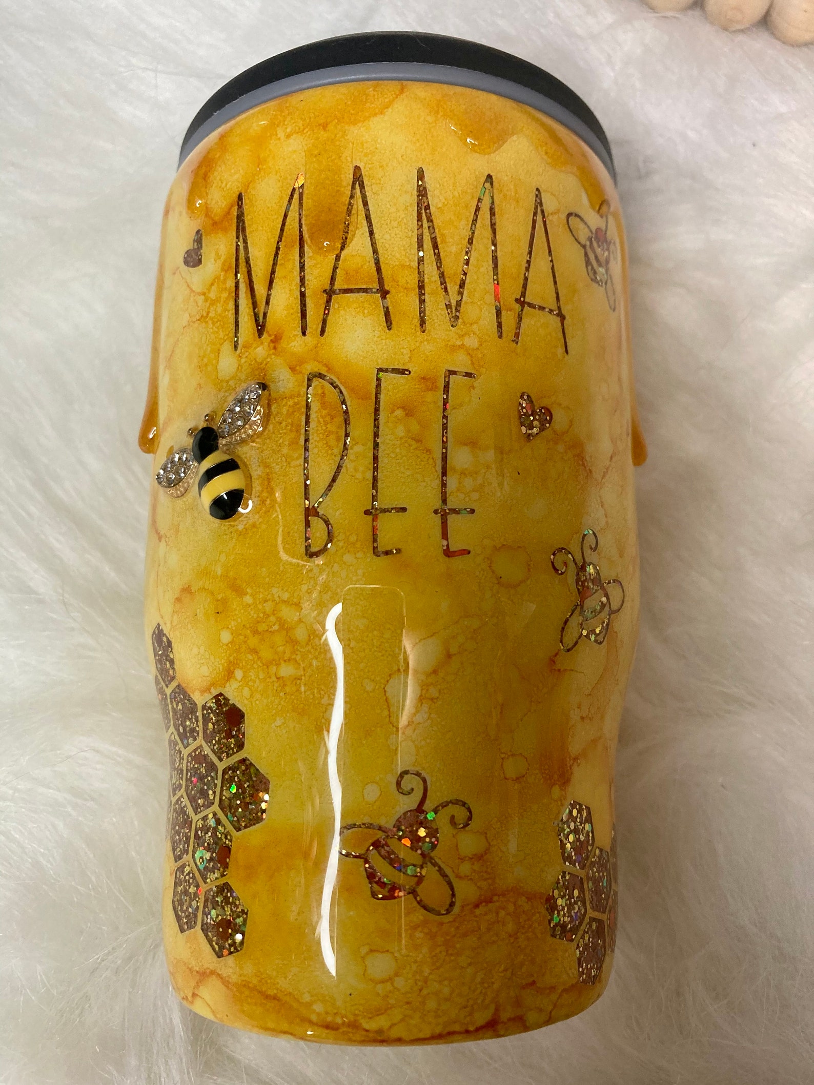 Mama Bee, Queen Bee, Honey Bee 20 Oz. / 30 Oz. Skinny or Curvy Tumbler ...