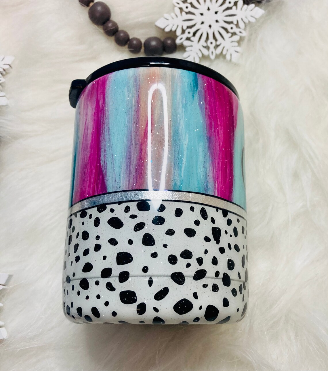 Brush Stroke, Animal Print, Dalmatian Spots, Handmade. Epoxy 20oz/30oz ...